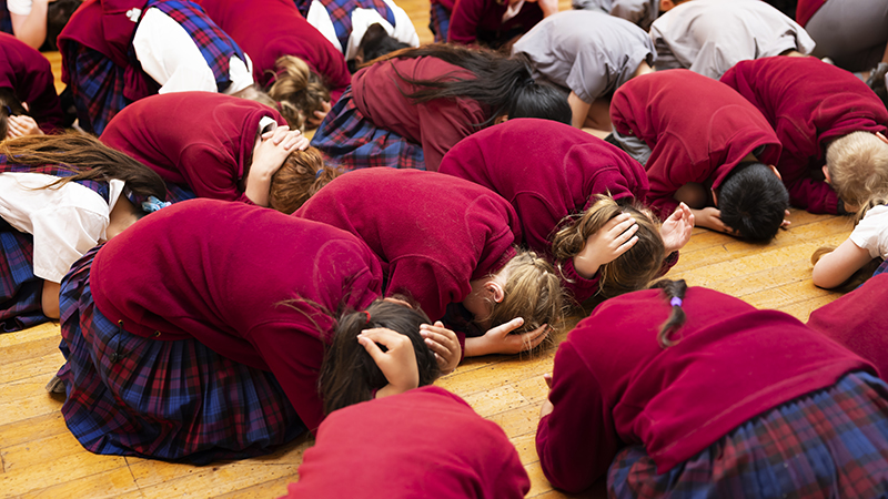 DROP, COVER, HOLD — Get Ready (NZ Civil Defence) — Emergency ...